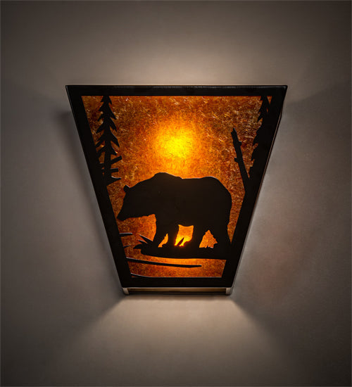Meyda 13" Wide Bear Creek Left Wall Sconce '169334
