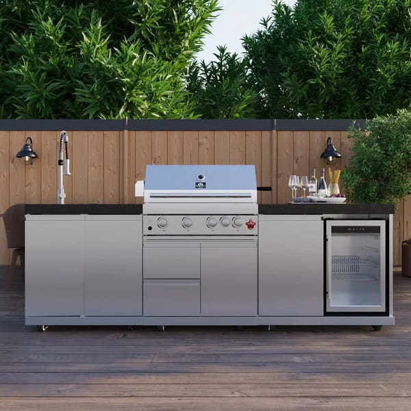 FORNO Bulnes Outdoor Kitchen 30-Inch BBQ 60,000 BTU, with Sear, Rotiss