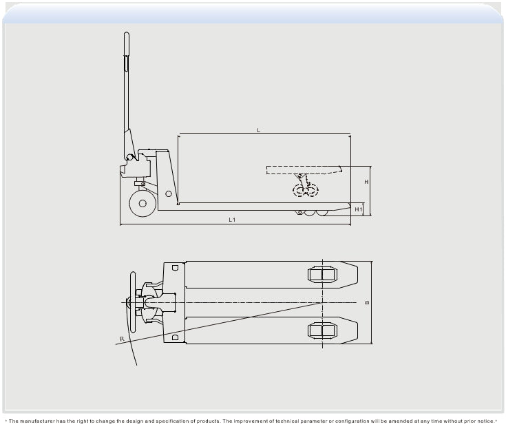 EOSLIFT Industrial Grade (Low Profile) Manual Pallet Jack 4,400 lbs 27