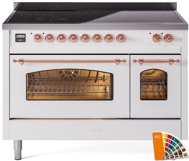 ILVE 48" Nostalgie II Series Freestanding Electric Double Oven Range w