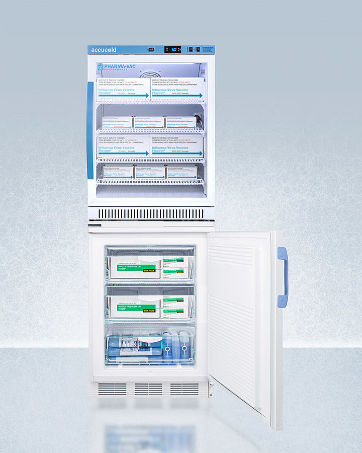 Accucold 24" Wide All-Refrigerator/All-Freezer Combination - ARG6PV-VT