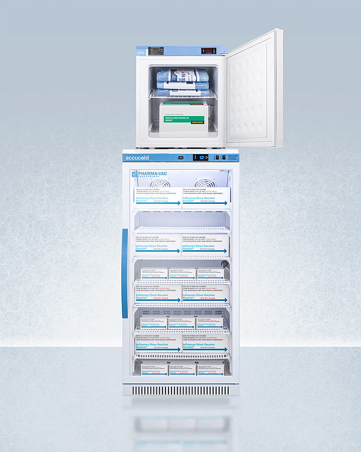 Accucold 24" Wide All-Refrigerator/All-Freezer Combination - ARG8PV-FS