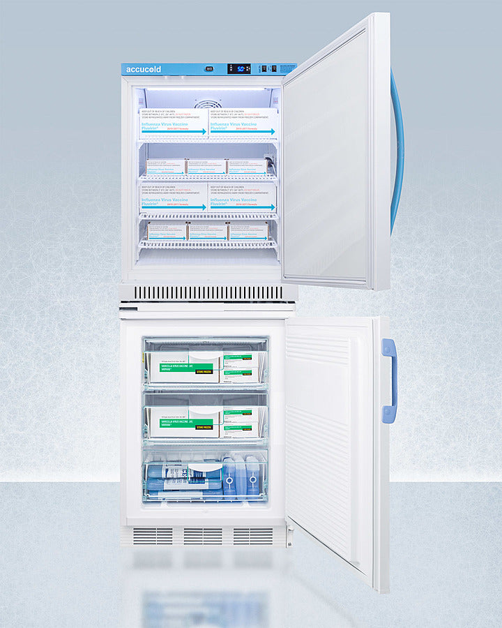 Accucold 24" Wide All-Refrigerator/All-Freezer Combination - ARS6PV-VT