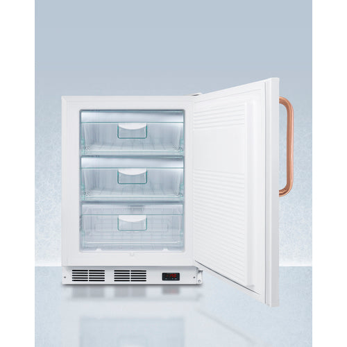 Accucold 24" Wide Built-In All-Freezer with Antimicrobial Pure Copper