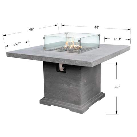 Elementi Birmingham Dining Table High Performance Cast Concrete - OFG2