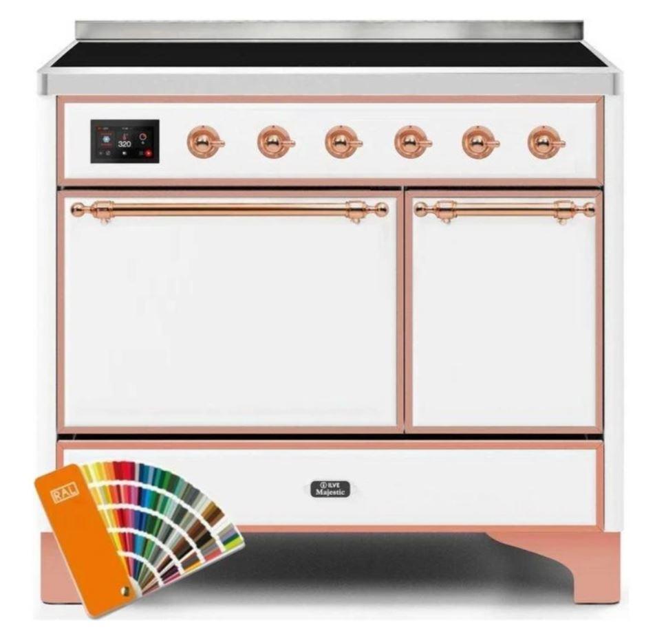 ILVE 40 Inch Majestic II Series Induction Range with 6 Elements Dual O