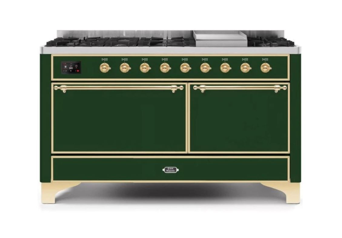 ILVE Majestic II Series 60 Inch Dual Fuel Freestanding Range Gas/Propa